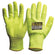 ARAX GOLD HI-VIS YELLOW WITH HI-VIS YELLOW PU PALM GLOVES - AFYPU