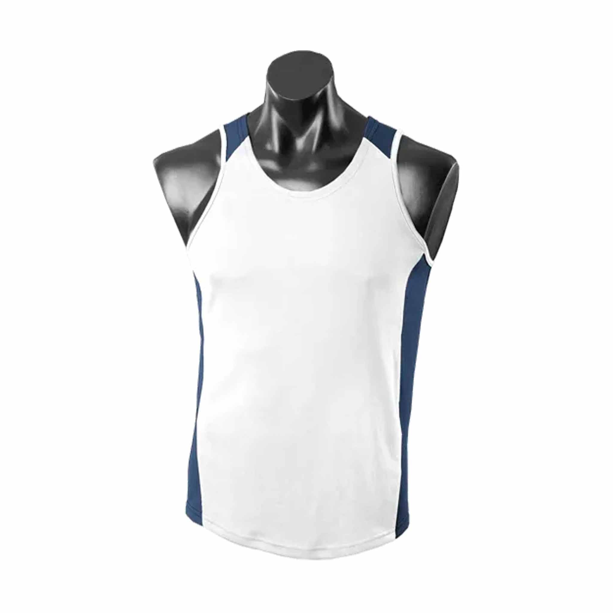 PREMIER MENS SINGLETS - ASSORTED COLOURS - 1101