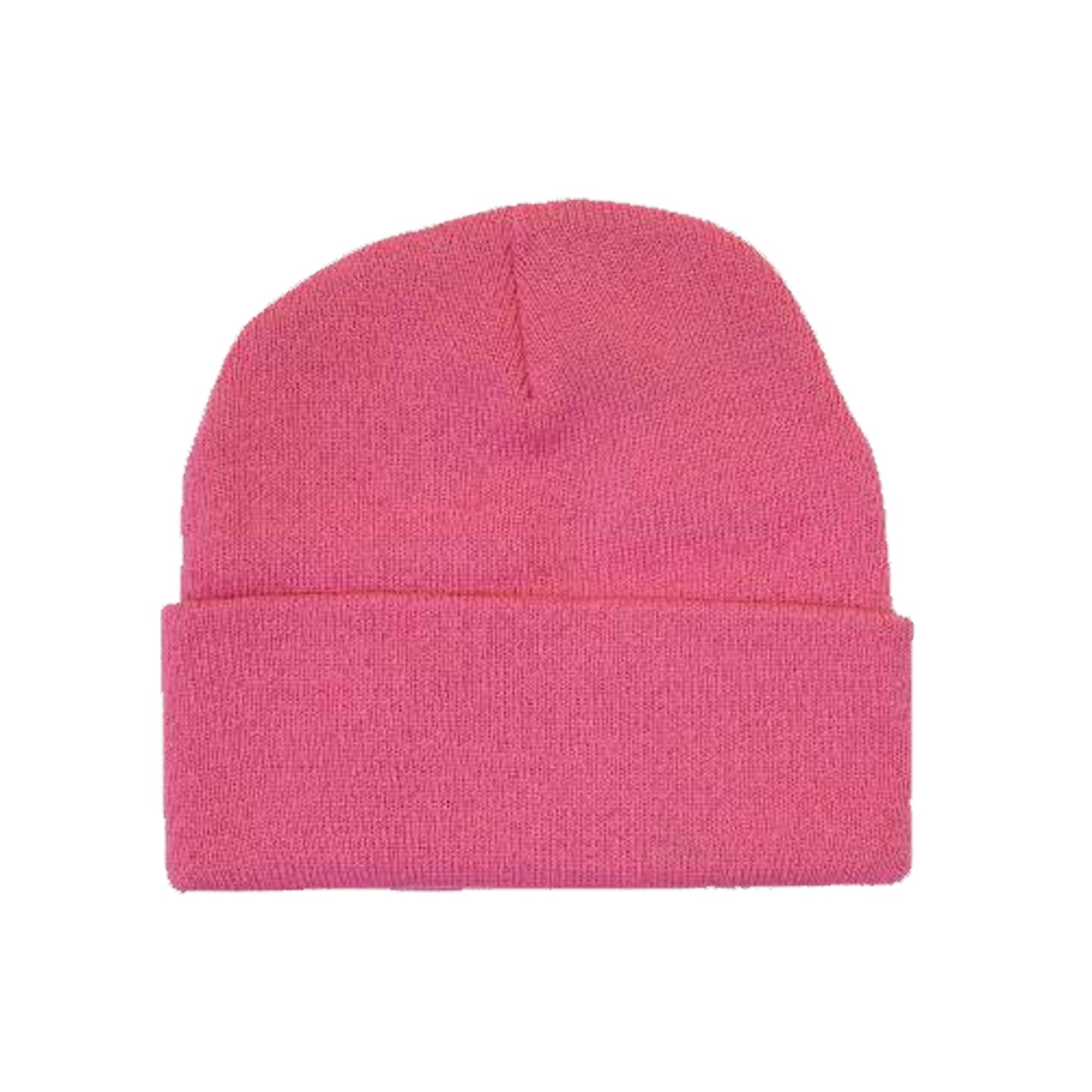 ACRYLIC KNIT BEANIE - MULTIPLE COLOURS - 4243