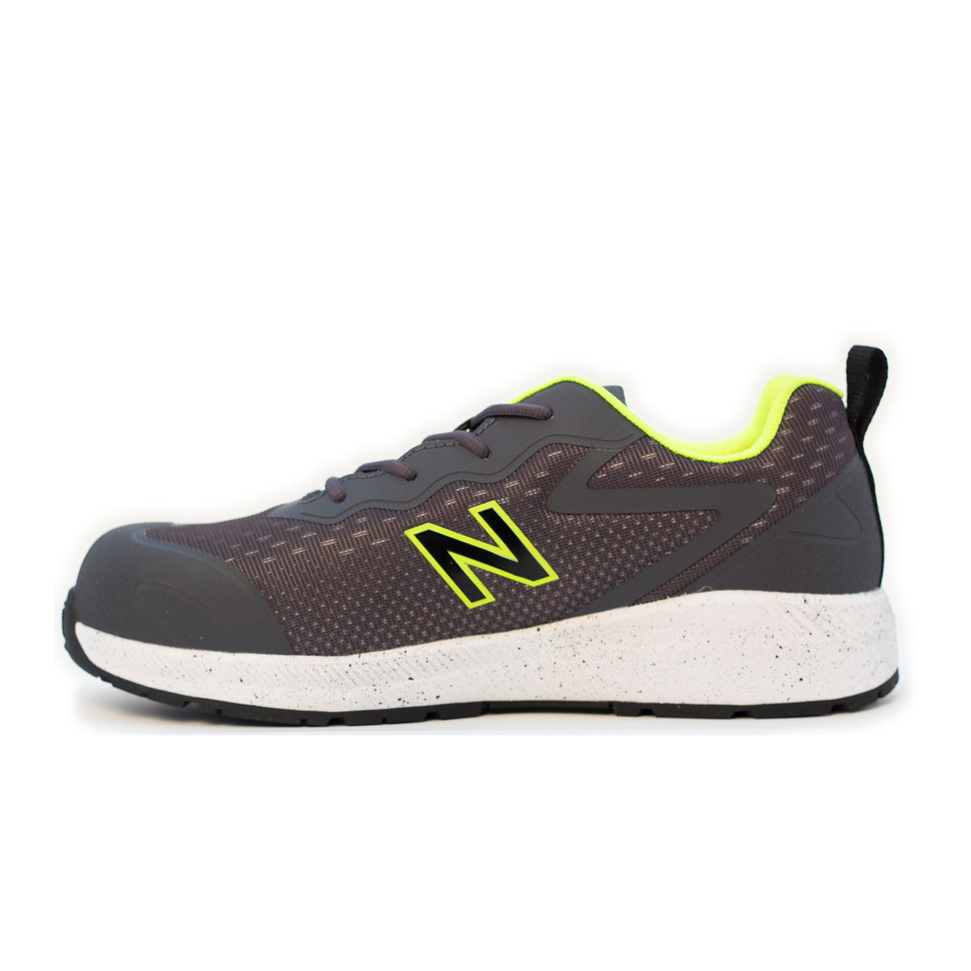 NEW BALANCE LOGIC SHOES - GREY/LIME - MIDLOGI | TRADIES WORKWEAR