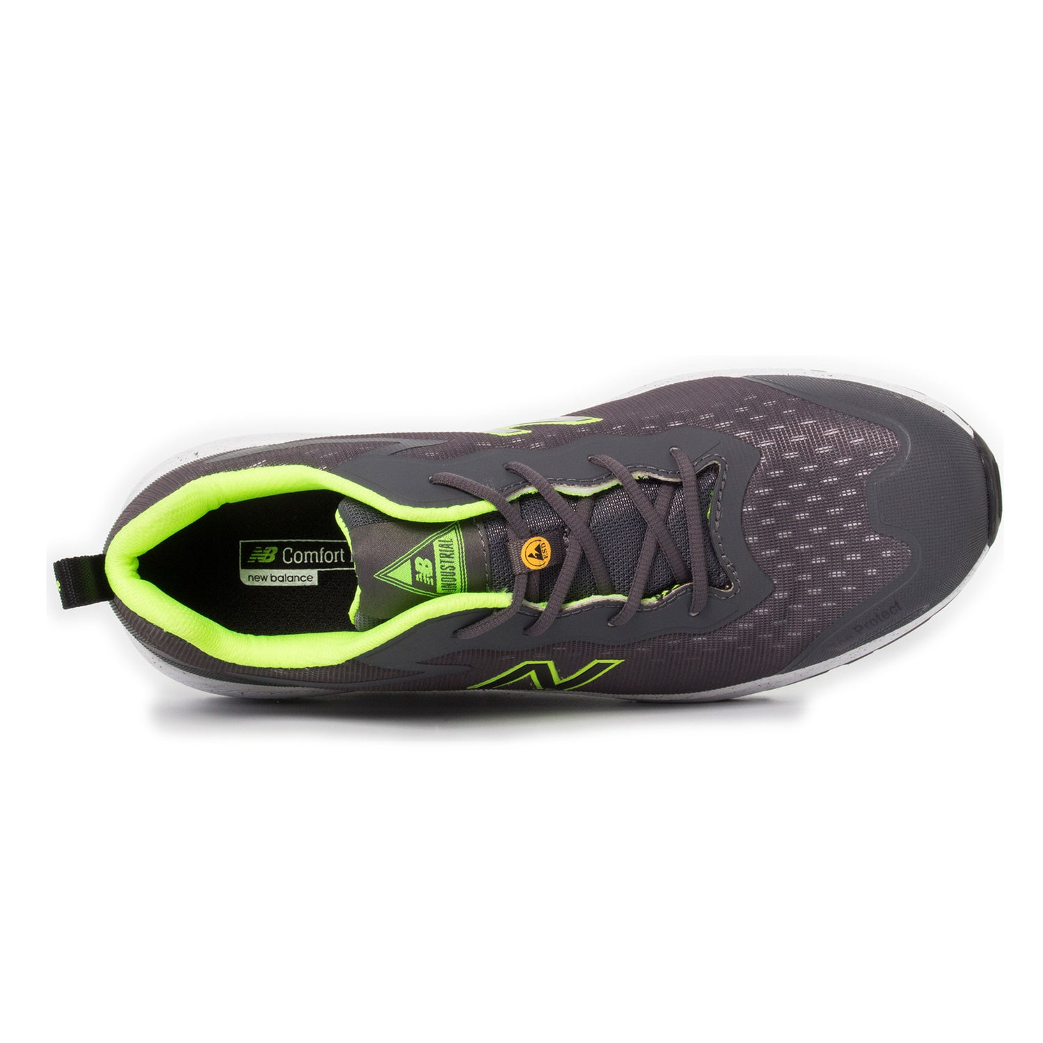 NEW BALANCE LOGIC SHOES - GREY/LIME - MIDLOGI | TRADIES WORKWEAR