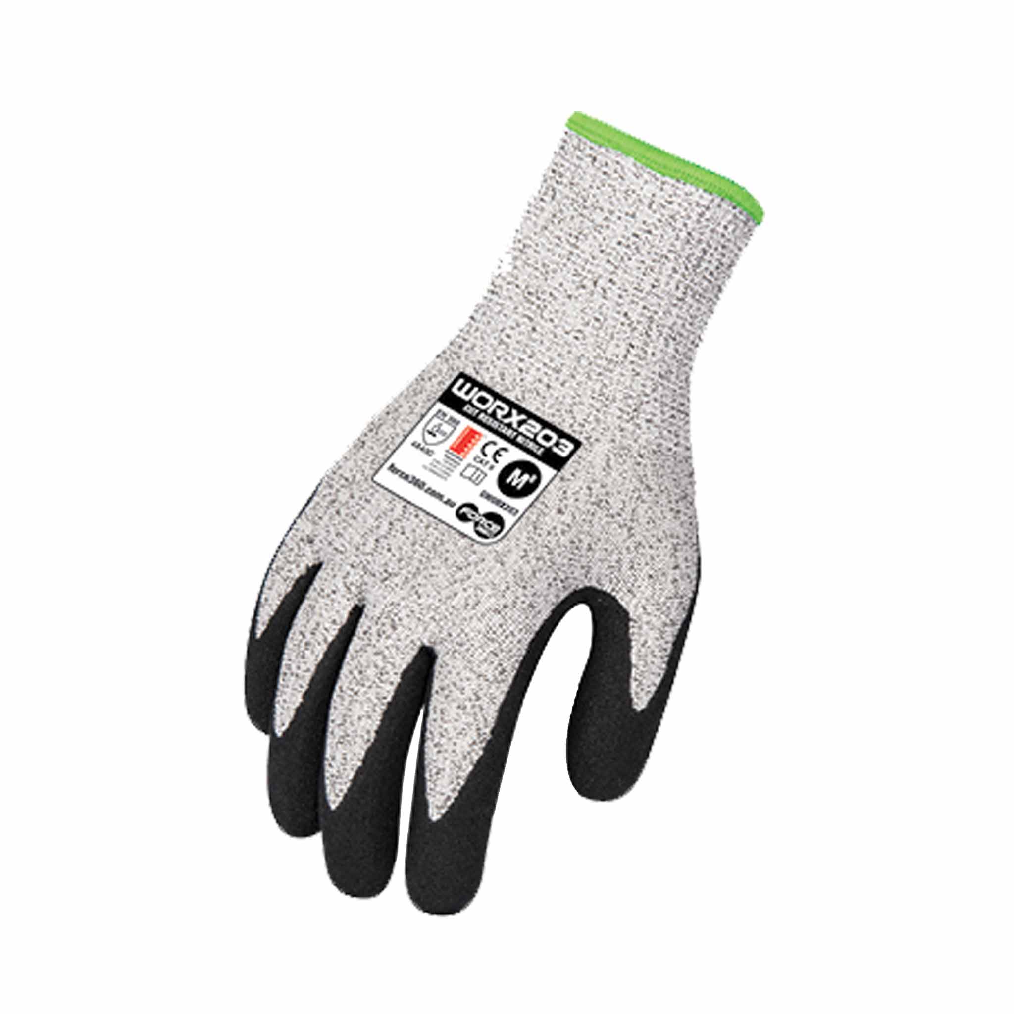 CUT 5 SAND NITRILE GLOVES - WORX203